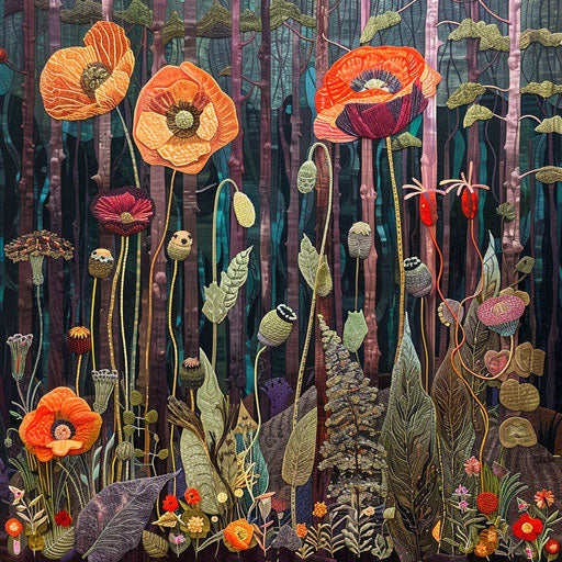 Life cycle of a wood poppy in a forest setting – IMAGELLA