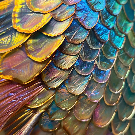 A fish's scales transforming into a spectrum of colors – IMAGELLA