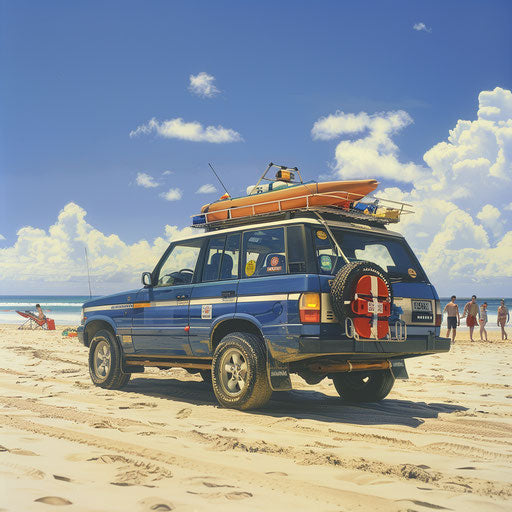 1995 Range Rover beach patrol edition, lifesaving equipment – IMAGELLA