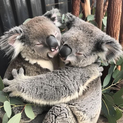 Two koalas sharing a tender moment – IMAGELLA