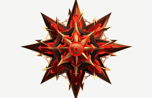 Devil star on transparent background, Soviet style, RTX on 17:11 – IMAGELLA