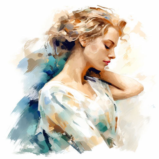 Shoulder illustration in the style of Impressionistic Art – IMAGELLA