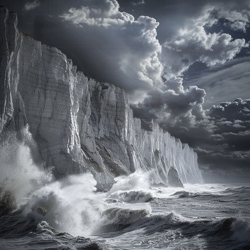 White Cliffs of Dover with dramatic waves – IMAGELLA