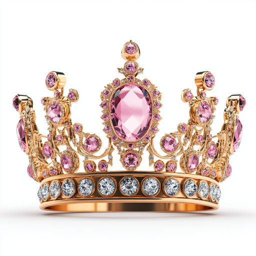 3D queen crown on flat white background – IMAGELLA