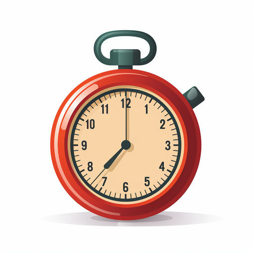 Clipart de cronómetro minimalista en fondo blanco – IMAGELLA