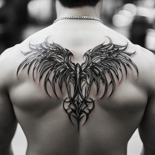 Wings Tattoo On Back Tattoo Design Pack – IMAGELLA