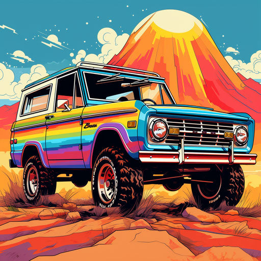 Classic Rainbow Colors of Ford Bronco Sport – IMAGELLA