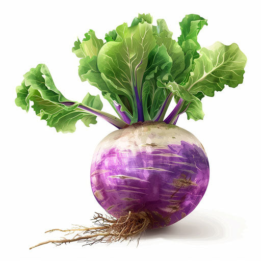 Photo realistic turnip clipart with flat white background – IMAGELLA