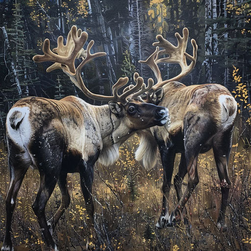 Woodland caribou in rut: behavior and interactions – IMAGELLA