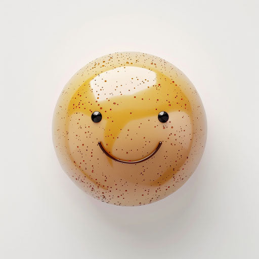 Photo-realistic smiley face on flat white background – IMAGELLA