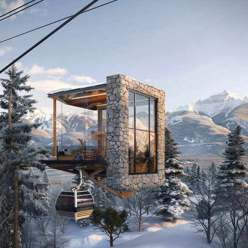 Mountain Luxury Stone and Timber Hotel at Gondola Summit – IMAGELLA