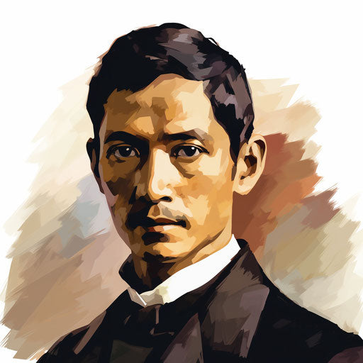 Jose Rizal clipart in the style of Oil painting, on a white background ...