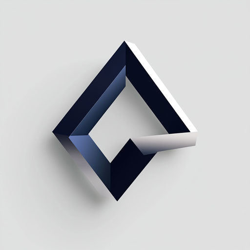 Creative 3D logo with modern triangular prism – IMAGELLA