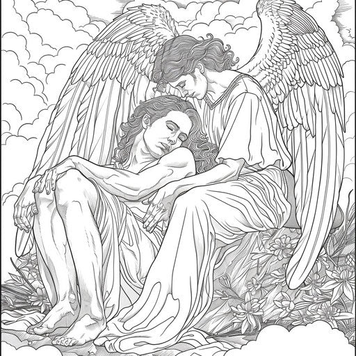 Angel comforting someone in distress – IMAGELLA