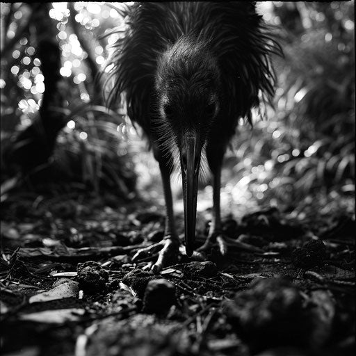 Slender legs and sharp claws of a kiwi in the forest – IMAGELLA