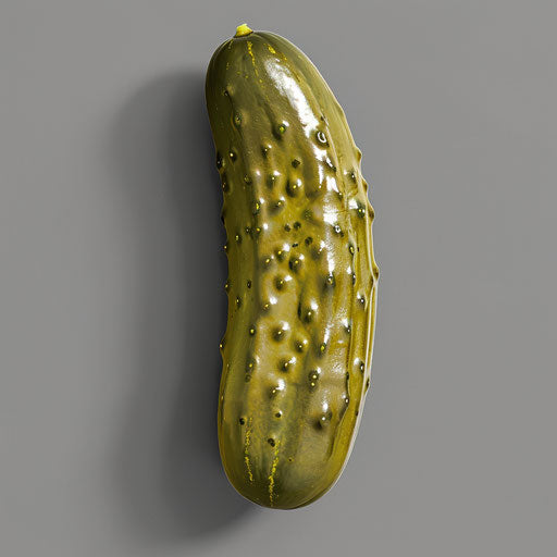 Realistic pickle clipart on flat slate grey background – IMAGELLA