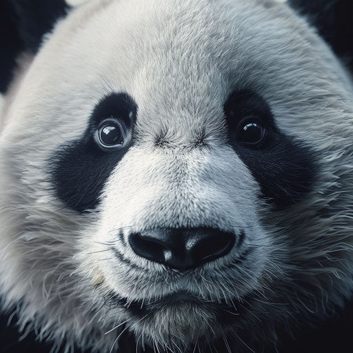 Close-up portrait of a giant panda in the style of Tim Flach – IMAGELLA