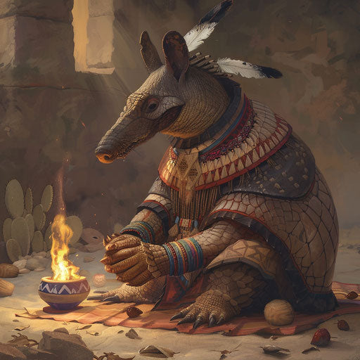 Armadillo in a traditional Native American ceremony – IMAGELLA