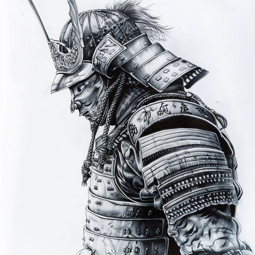 Samurai king tattoo, blending Japanese art and royal symbolism ...