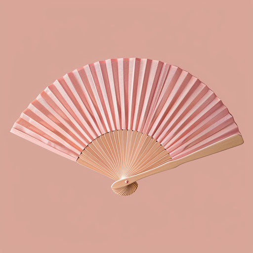 Realistic fan on dusky rose background – IMAGELLA