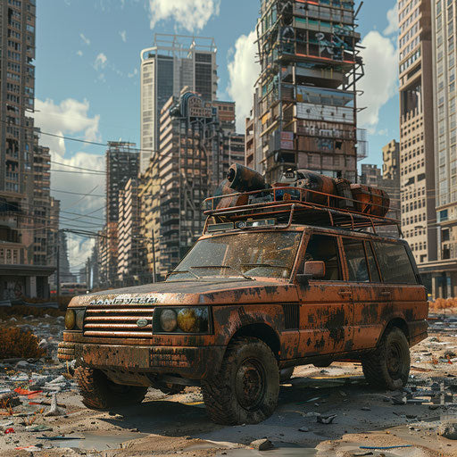 Urban exploration of a post-apocalyptic armored Range Rover – IMAGELLA