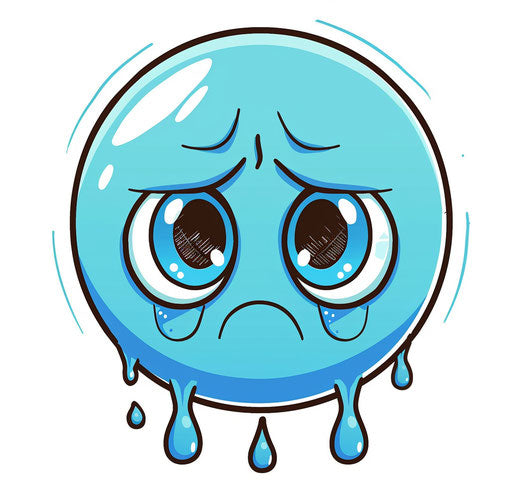 Blue crying emoji on white background – IMAGELLA