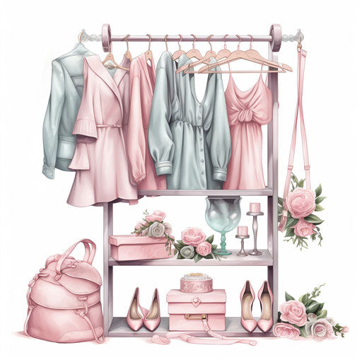 Illustration of dressing in Pastel Colors Art style – IMAGELLA