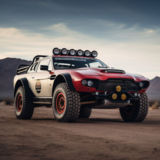 Aston Martin Vantage classic rally version with off-road mods – IMAGELLA
