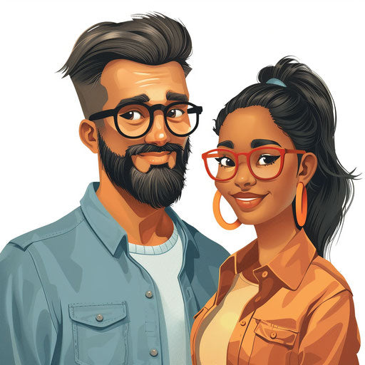 Photo-realistic parents clipart on flat white background – IMAGELLA