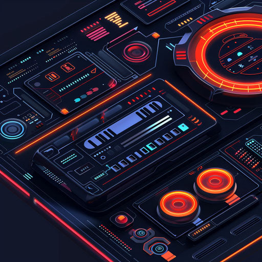 Sleek high-tech gadget interface design – IMAGELLA