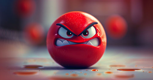 Angry red emoticon, Lensbaby Composer Pro II style with edge 50 optic ...