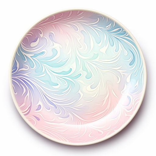 Plate clipart in the style of Pastel Colors Art, on a white background ...
