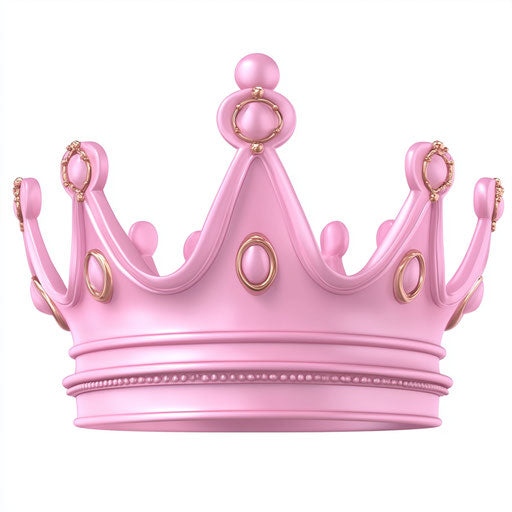 3D princess crown on flat white background – IMAGELLA