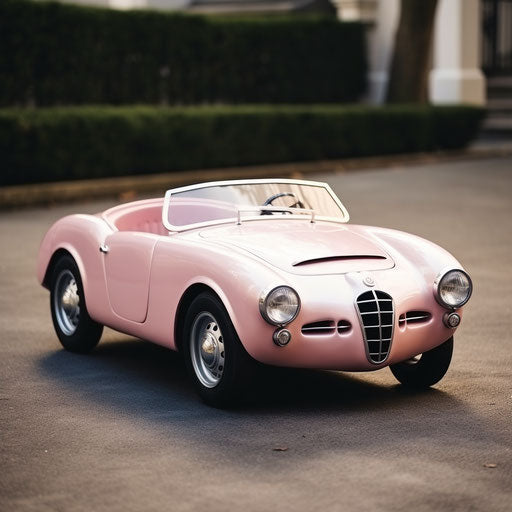 Classic 2 seater car Alfa Romeo light pink metallic – IMAGELLA
