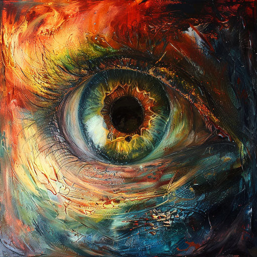 Artistic vision of the human eye, symbolizing perception – IMAGELLA
