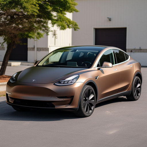 Tesla model Y Brown with the hexadecimal code #5A4134 – IMAGELLA