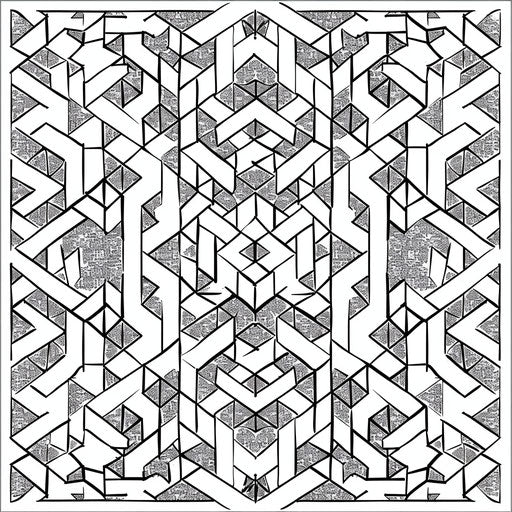 Geometric patterns forming a complex tessellation – IMAGELLA