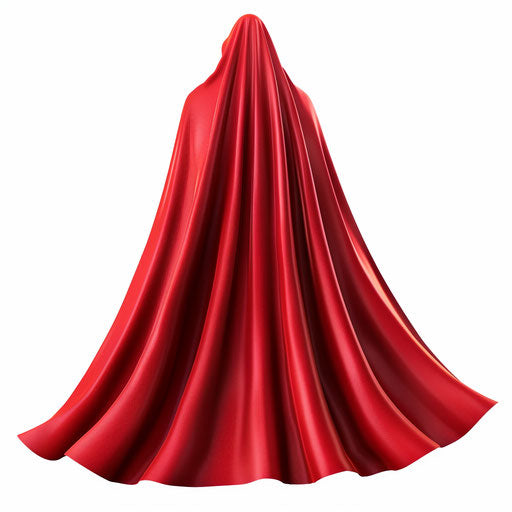 Realistic cape on white background with smooth gradients – IMAGELLA