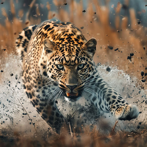 Amur leopard's lightning hunt – IMAGELLA