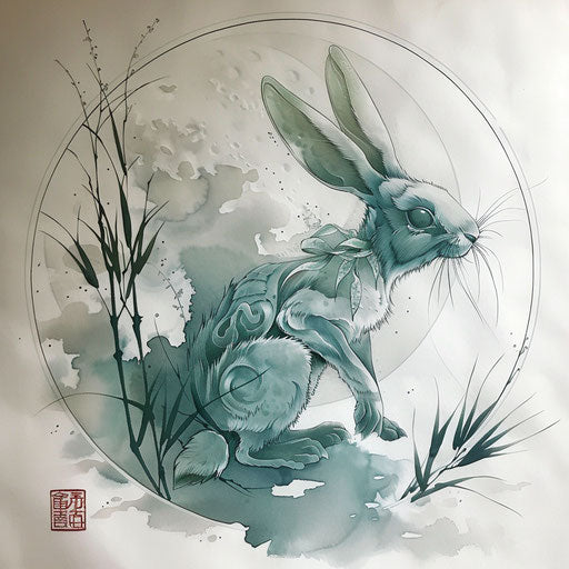 Jade rabbit under moon, Chinese mythology inspired tattoo – IMAGELLA