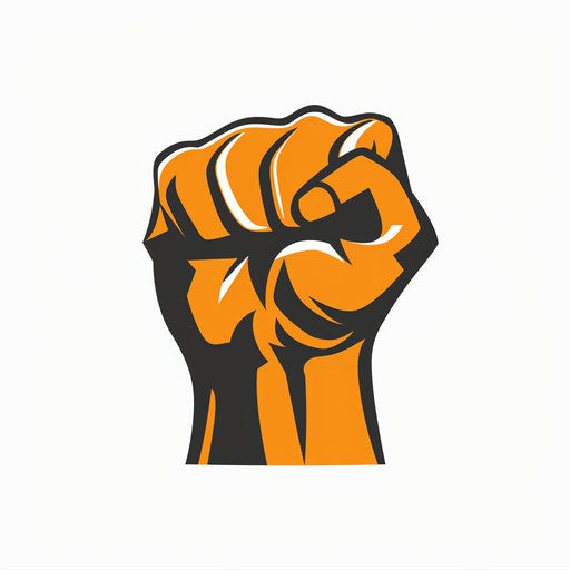 Power fist silhouette logo with space for business name – IMAGELLA