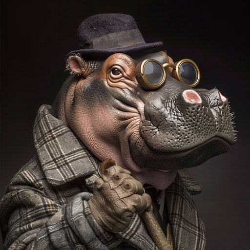 Detective Hippo on the Case – IMAGELLA