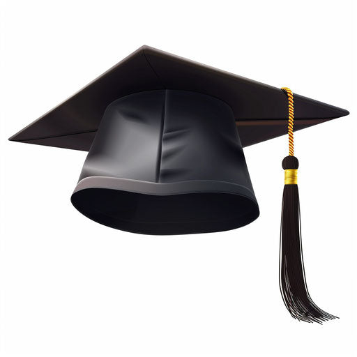 Graduation cap clipart with high contrast and vibrant colors – IMAGELLA