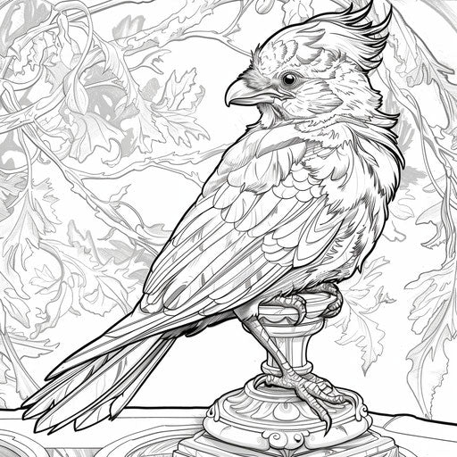 Dramatic carnival bird in heroic pose – IMAGELLA