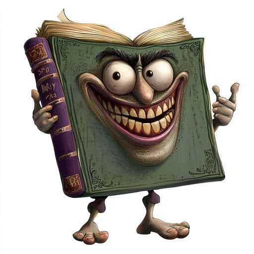 Innovative Book Caricature Clipart for Event Decorations – IMAGELLA