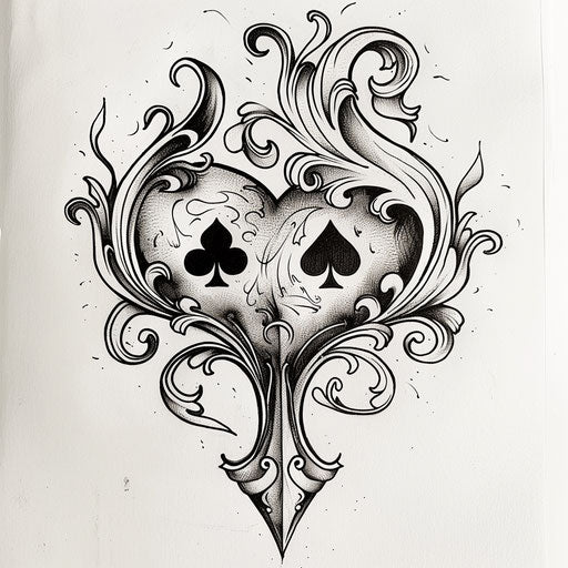 Bold Spade Tattoo Flash Set – IMAGELLA