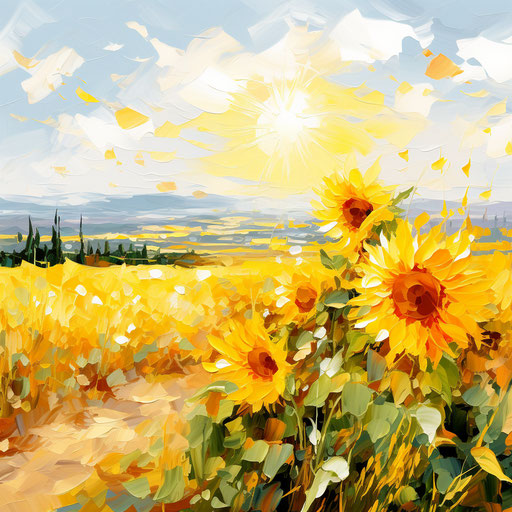 Sunny illustration in the style of oil painting – IMAGELLA