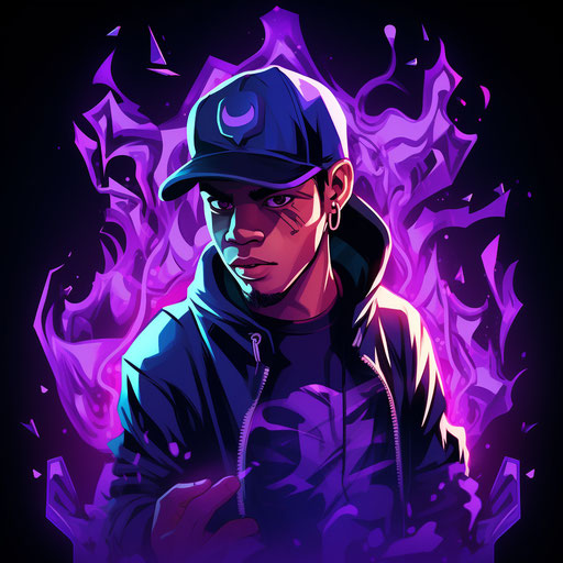 Rapper logo in Indian pop culture style – IMAGELLA