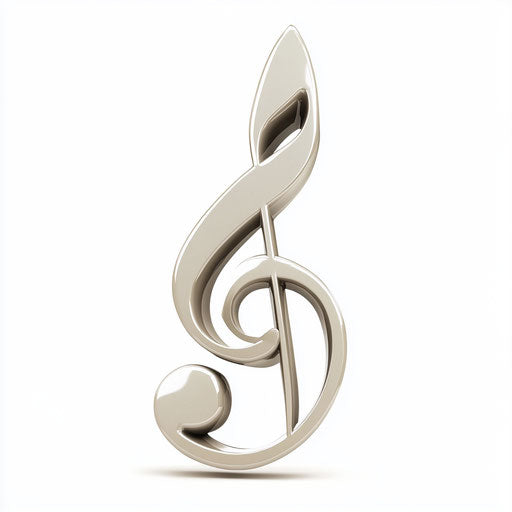 Realistic illustration of a music note, high resolution, isolated ...