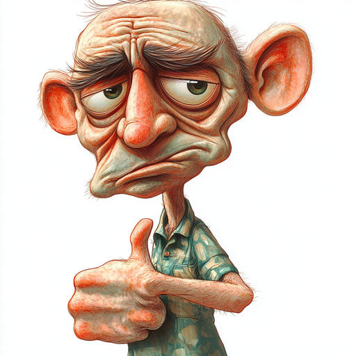 Humorous caricature of a yay caricature clipart with human ...